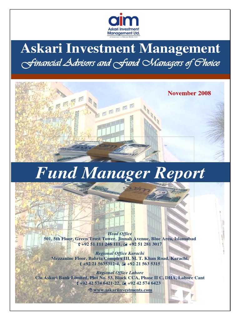 Askari Investment Management: Fund Manager Report | PDF | Deficit ...