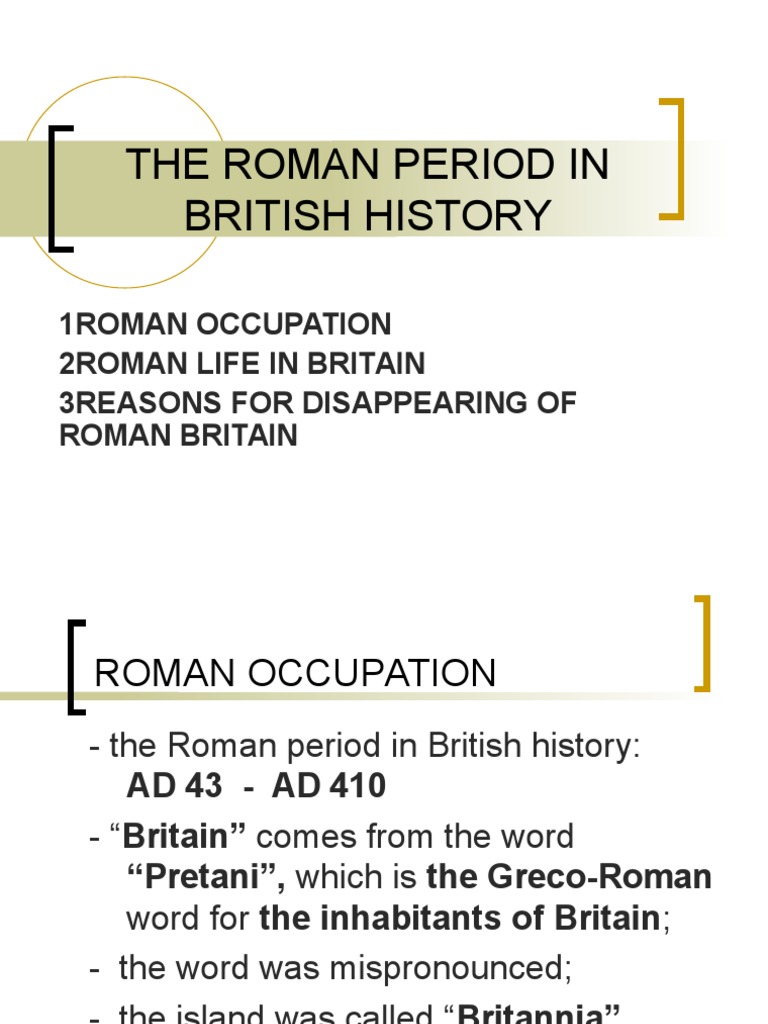 The Roman Period in British History | Roman Britain | Celts