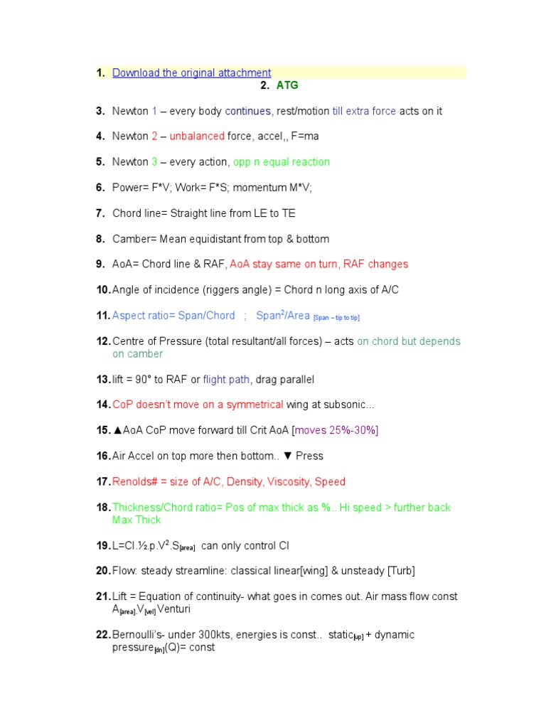 Understanding Aerodynamic Principles: A Comprehensive Guide to the Fundamentals of Flight | PDF ...