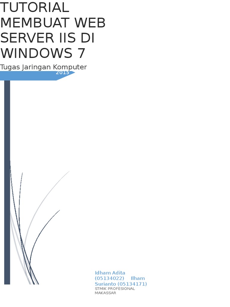 Tutorial Membuat Web Server Di Windows 7 Dengan IIS | PDF | Komputer