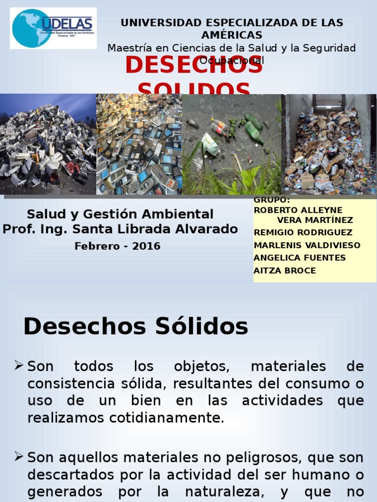 Desechos Solidos | PDF | Reciclaje | Residuos