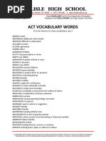 10th Grade Vocabulary List-1 | PDF | Adjective | Verb