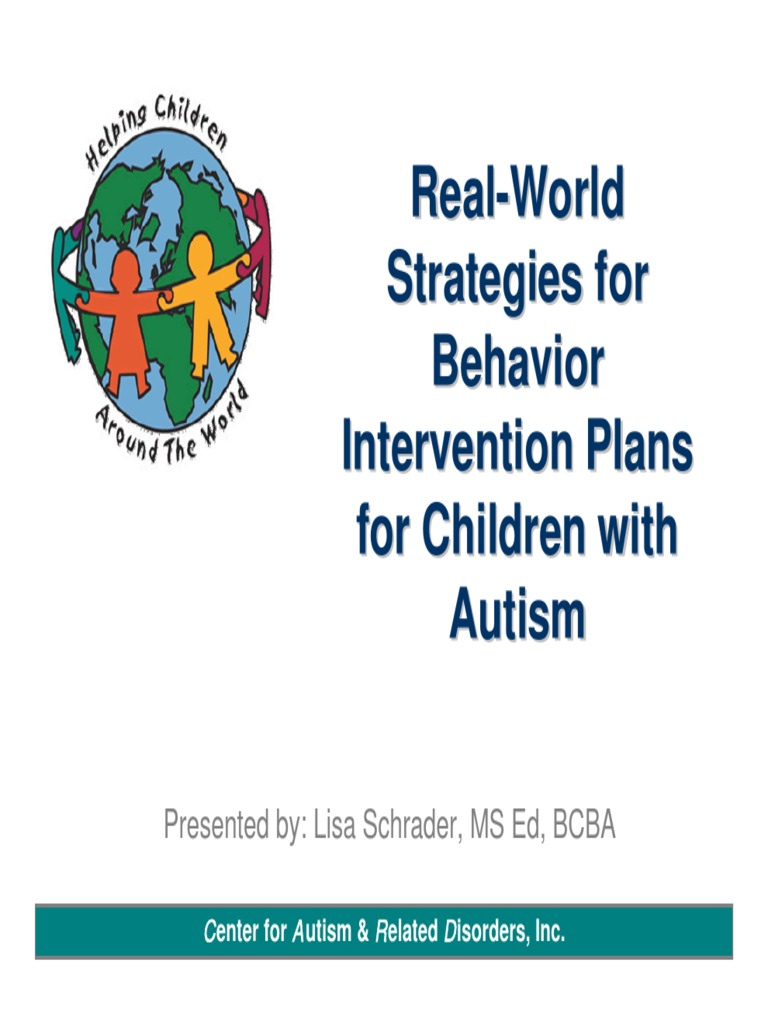 Real World Strategies For Behavior Intervention Plans For Children With ASD | PDF ...