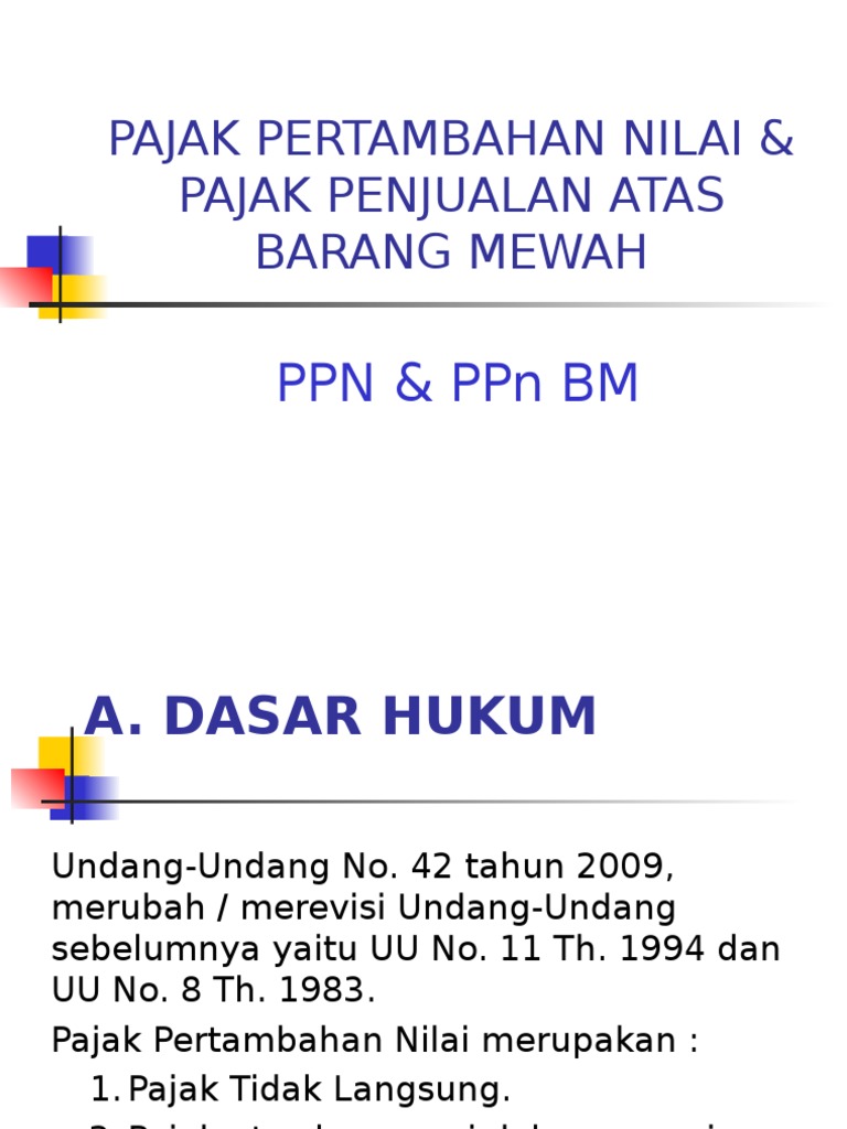 Materi PPN | PDF | Pengelolaan Keuangan & Uang | Hukum