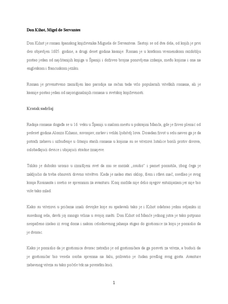 Don Kihot | PDF