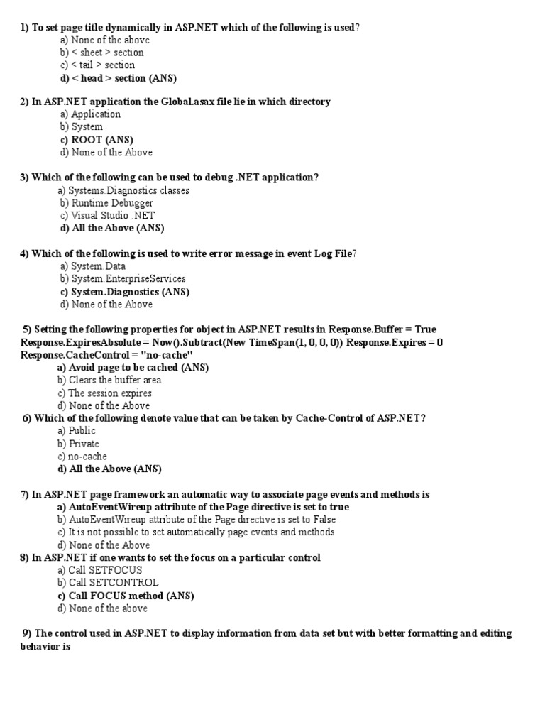 Interview Question | PDF | Parameter (Computer Programming) | Active Server Pages