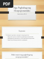 Pagbabagong Morpoponemiko | PDF