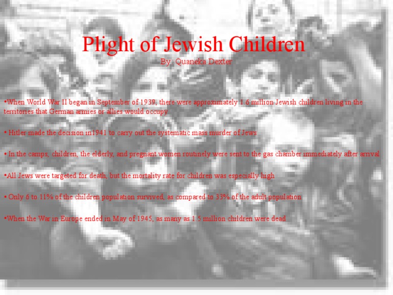 Plight of Jewish Children | PDF