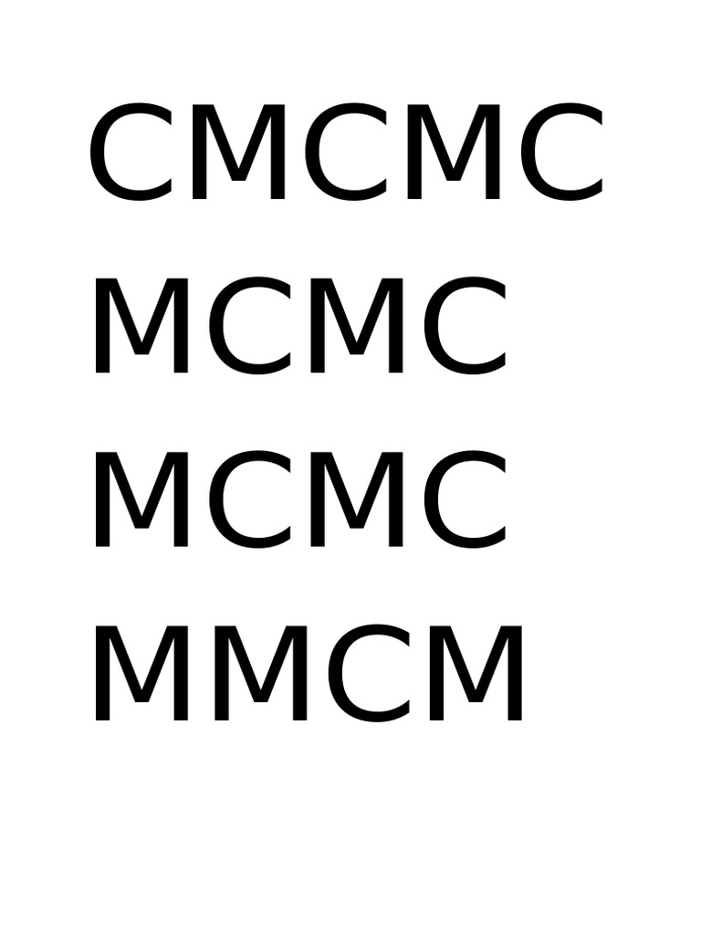 CMCMC MCMC MCMC MMCM | PDF