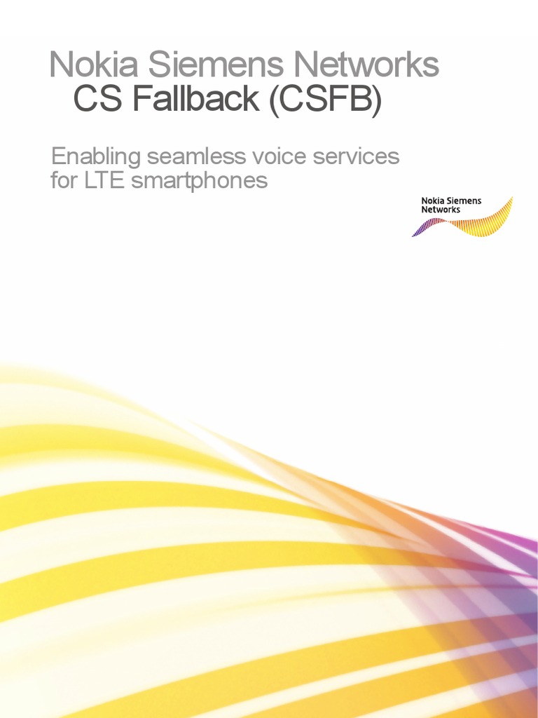 Cs Fallback Brochure Final-NSN | PDF | Lte (Telecommunication ...