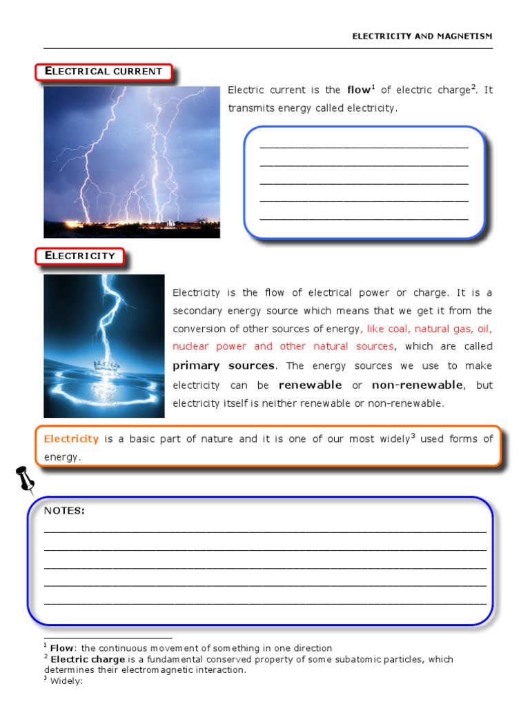 Magnetism and Electricity Lesson Plan | Electricity | Electric Charge