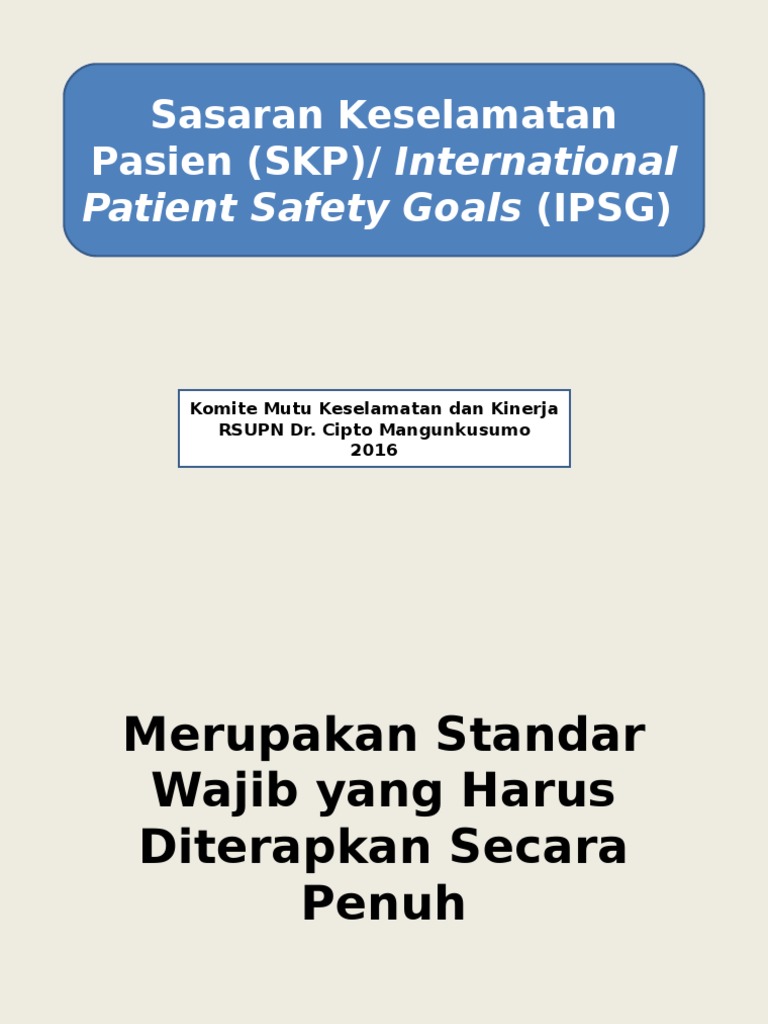 IPSG Update Untuk DPJP | PDF