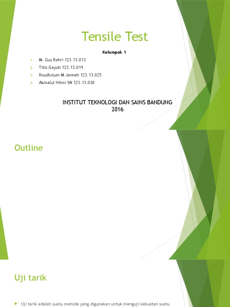 Uji Tarik | PDF