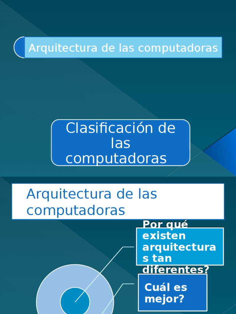 Clasificación y Tipos de Arquitectura de Computadoras | PDF | Unidad ...