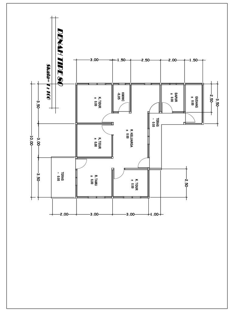 Denah Rumah Type 80 | PDF