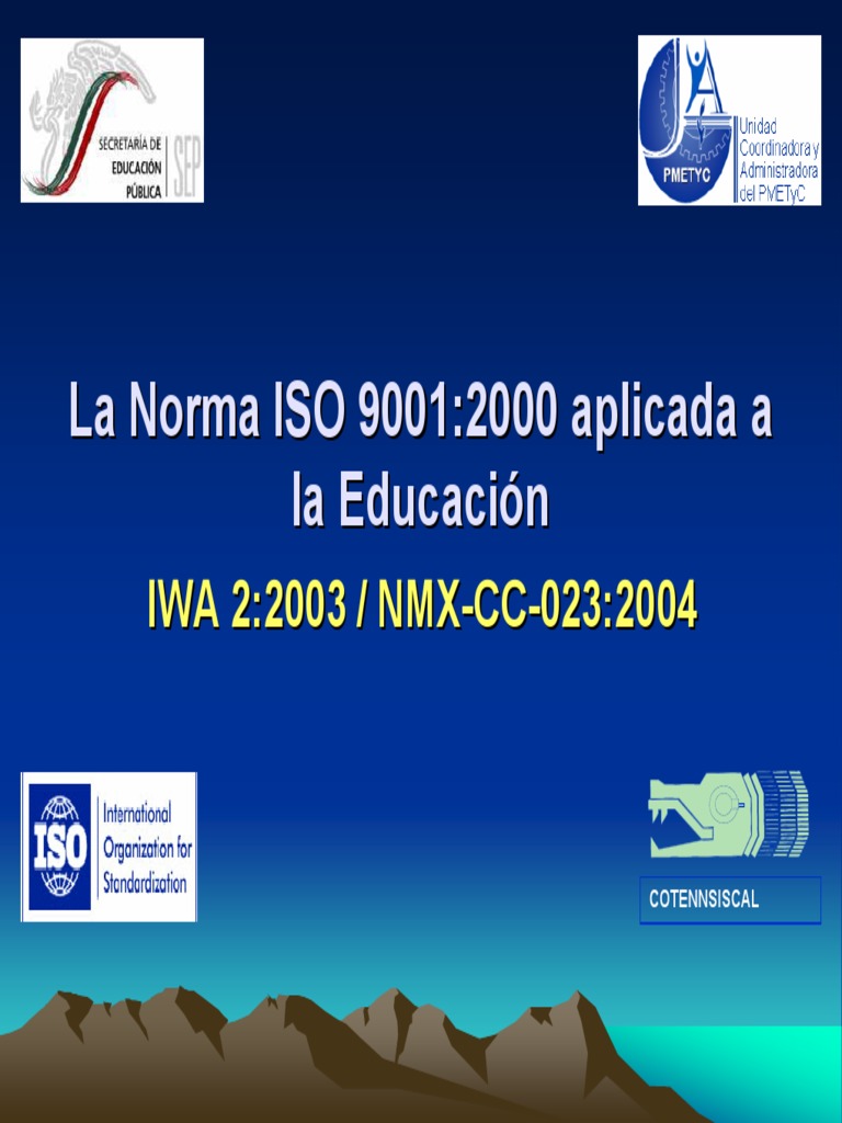 Guía IWA 2: ISO 9001 en Educación | PDF | Gestión de la calidad | Calidad (comercial)
