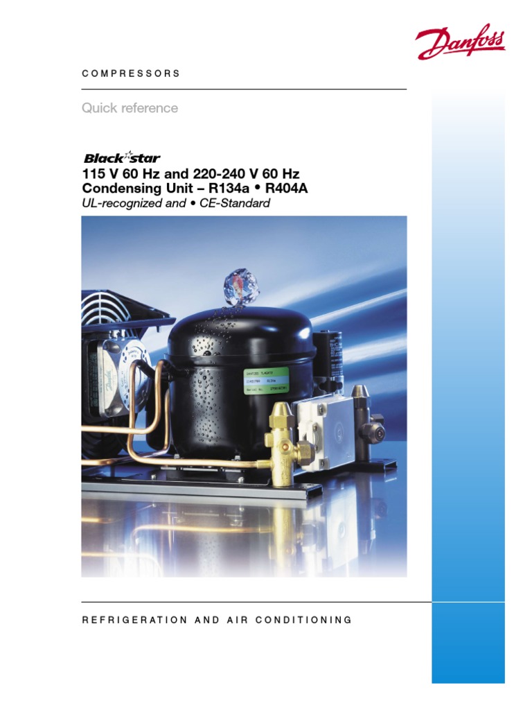Condensing Units R134a R404a 115 | PDF | Mechanical Engineering ...