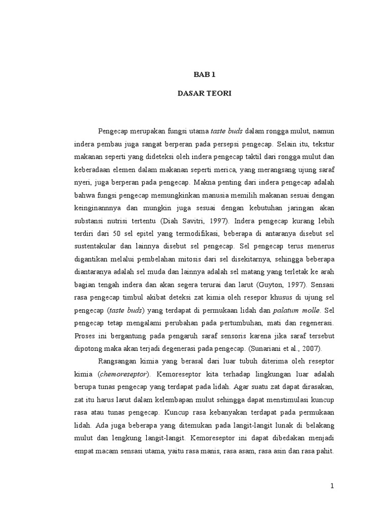 Modalitas Rasa | PDF