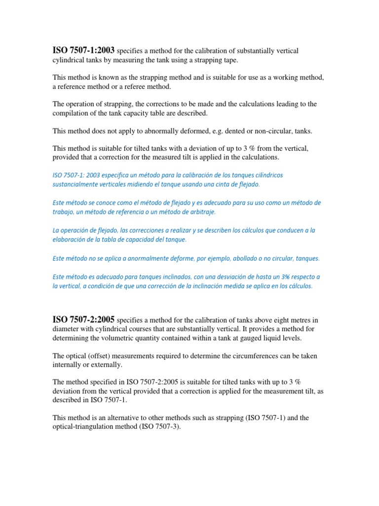 Normas ISO 7507 | PDF | Observación científica | Naturaleza