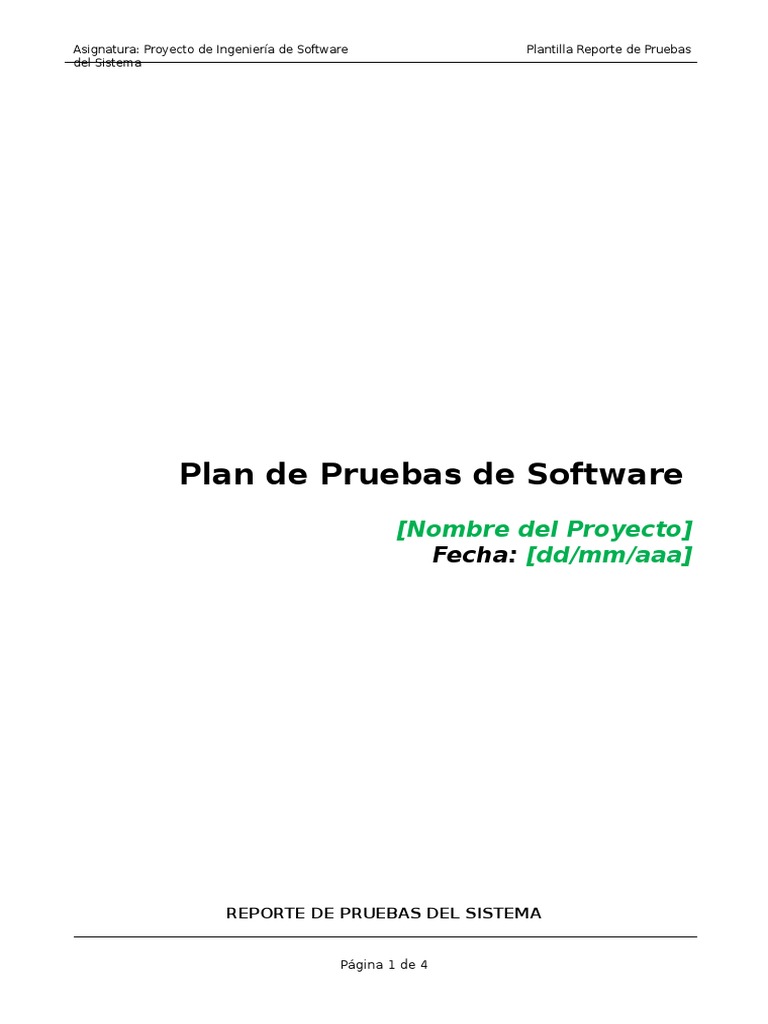 Reporte Pruebas Del Sistema | PDF | Ingeniería de software | Ingeniería de Sistemas