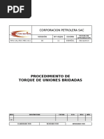 Tablas de Torque para Uniones Flangeadas | PDF
