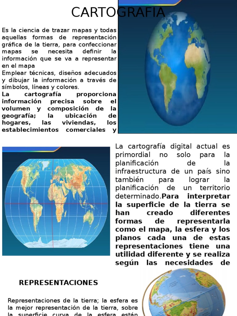 Representaciones Cartográficas Geografía Cartografía