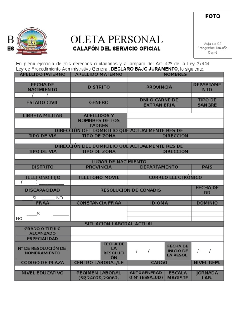 Boleta Personal Ugel Huaraz | PDF