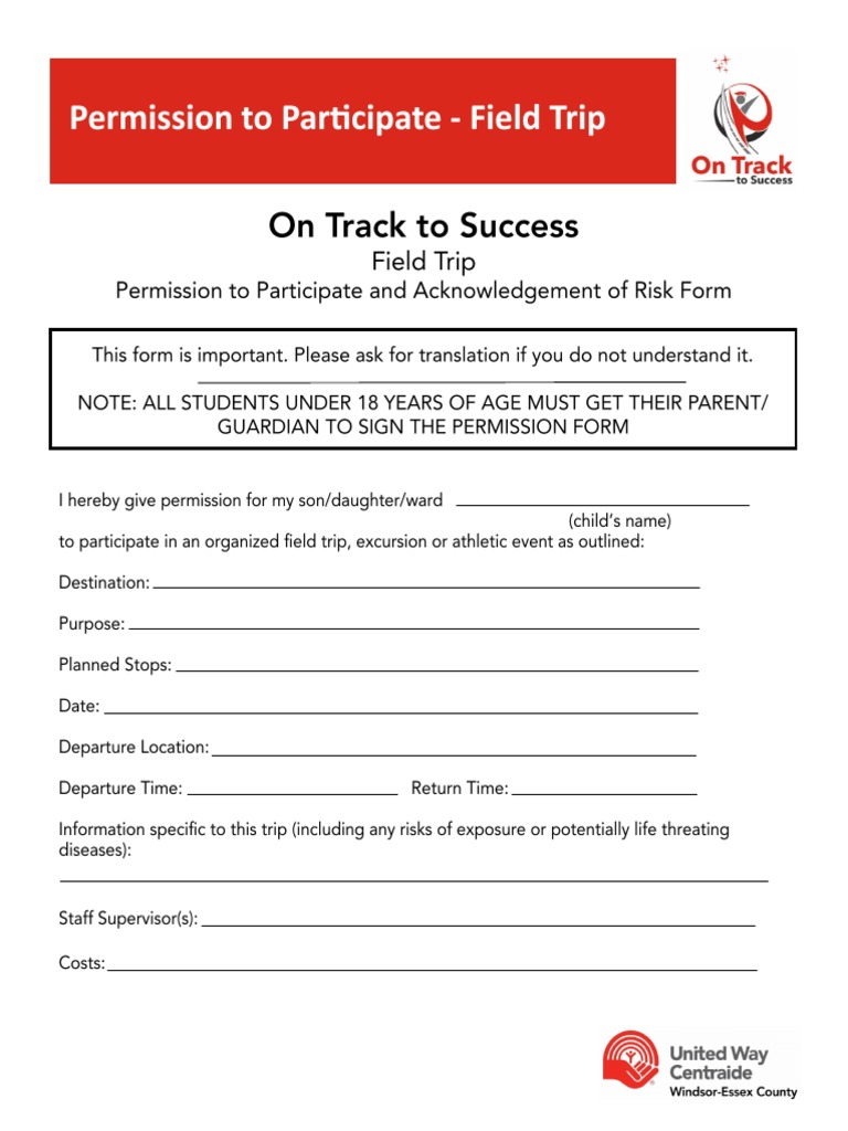 Field Trip Form | PDF