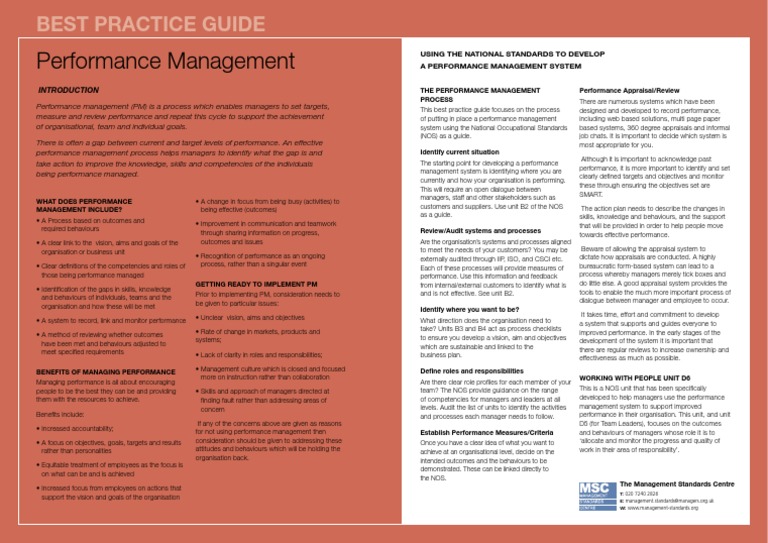 Performance Management Guide | PDF | Performance Management ...