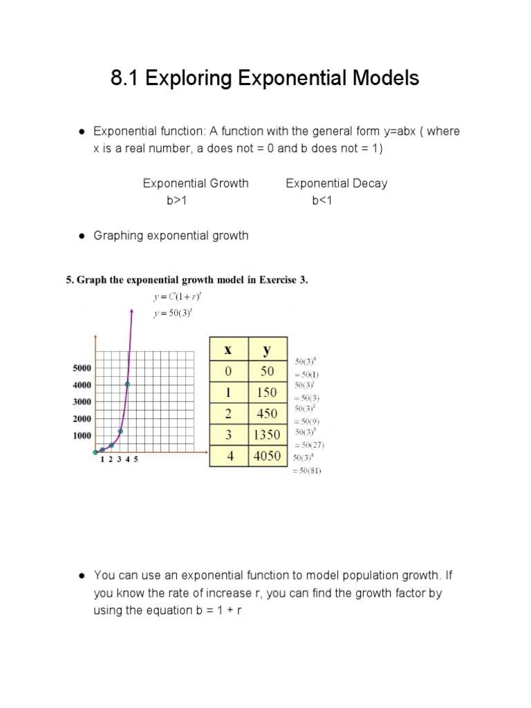 Exponential Models: Growth & Decay | PDF
