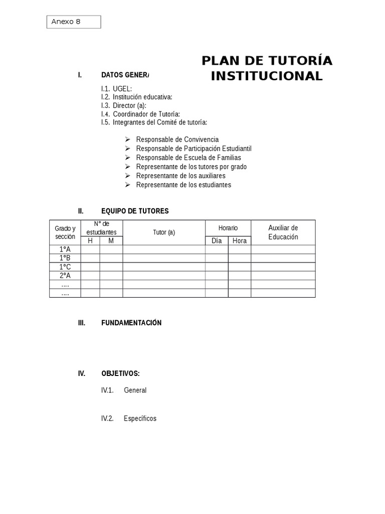 Anexo 8 - Formato de PTI | PDF | Ciencias sociales