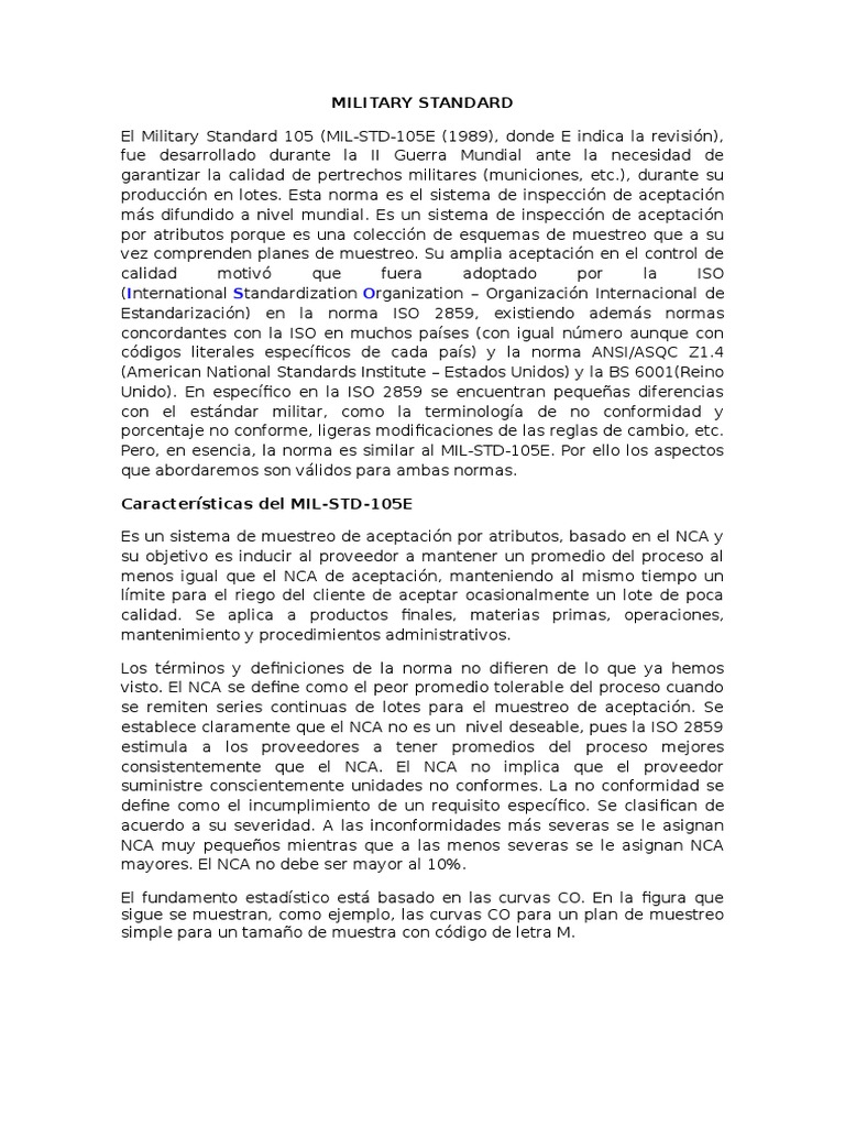 Military Standard | PDF | Organización internacional para la ...