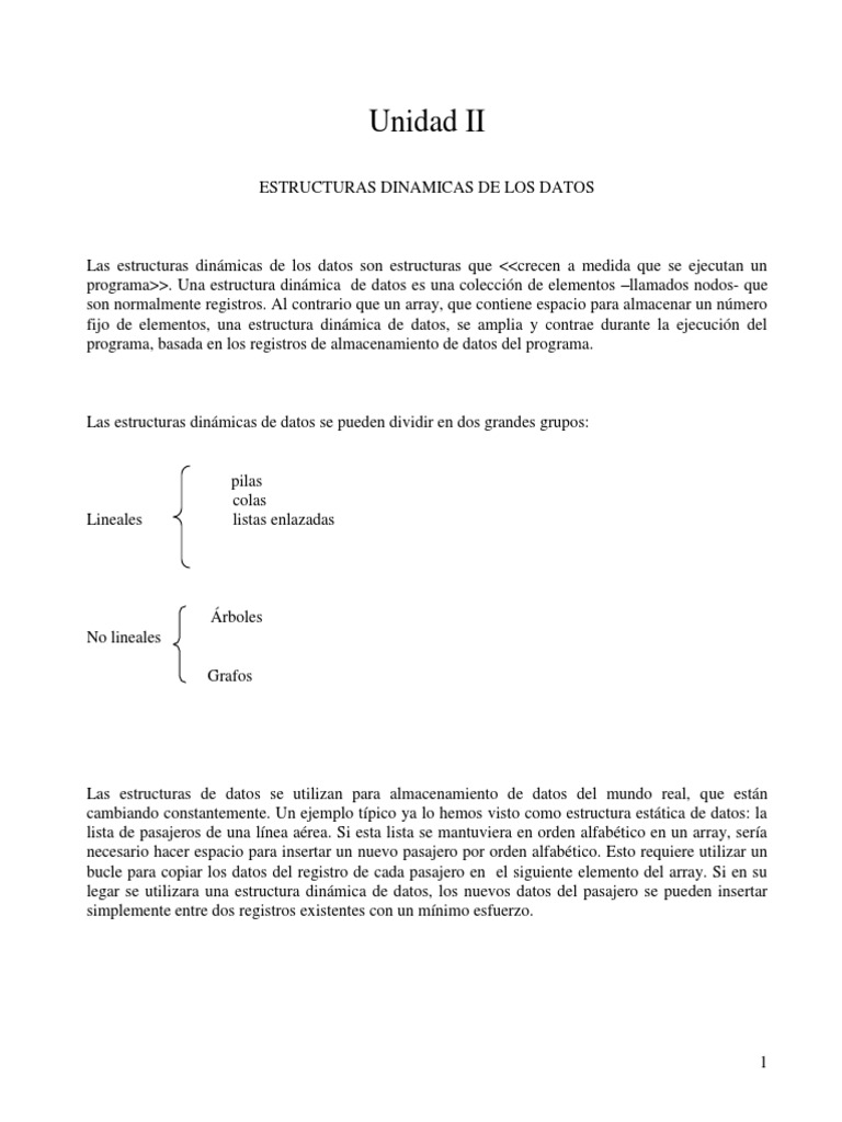 Estructuras dinámicas de datos: colas y su representación y operaciones ...