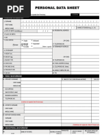 Personal Data Sheet | PDF | Teachers | Social Institutions