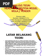 Teori Nola J. Pender (Health Promotion Model) | PDF | Karier ...