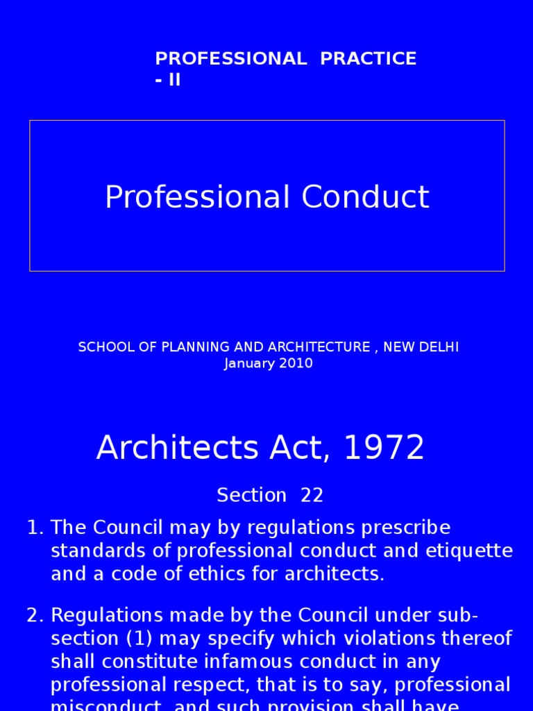 Professional Practice (Architecture) | PDF | Architect | Profession