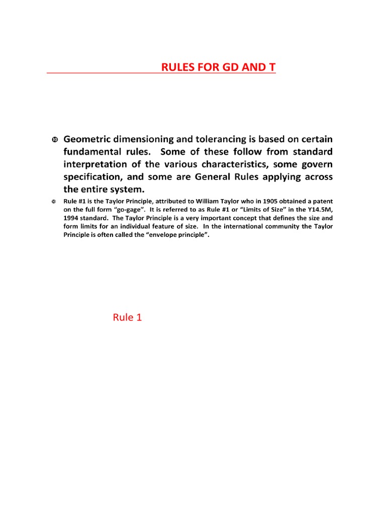 Rules For GD and T | PDF