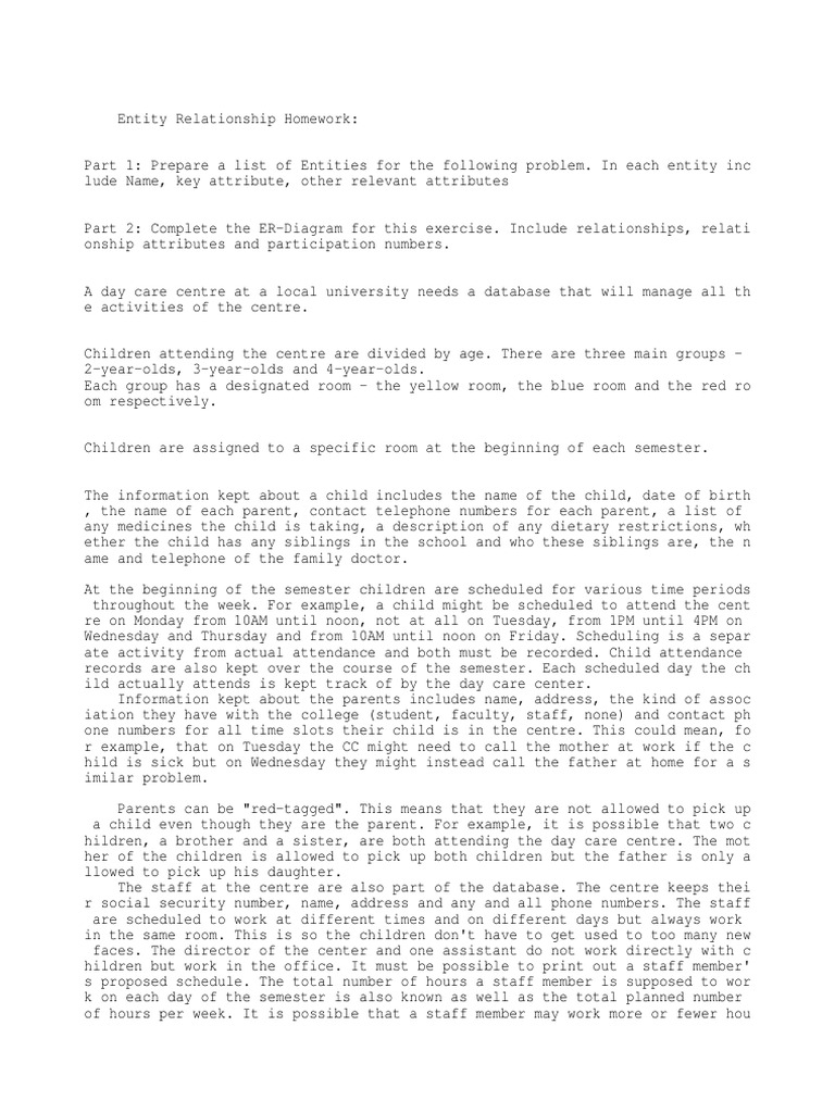 Case Study | PDF | Day Care | Social Institutions