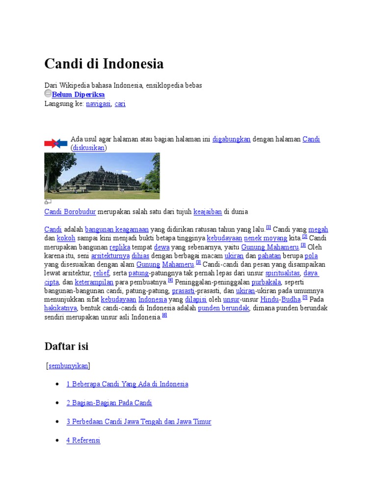 Candi Di Indonesia | PDF