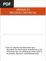 Variables Macroeconomicas Cuadro Comparativo | PDF | Producto Interno Bruto | Interés