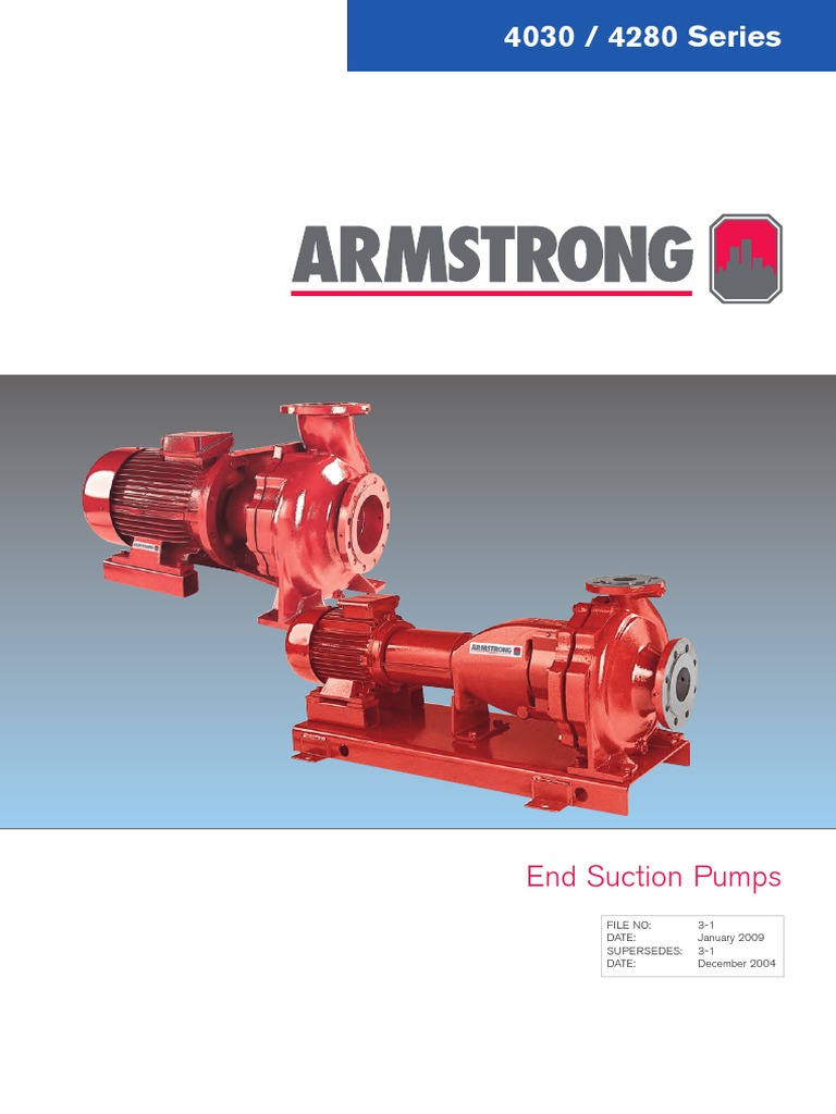 Compact and Reliable End Suction Pumps: The Armstrong 4030 Starnorm and ...