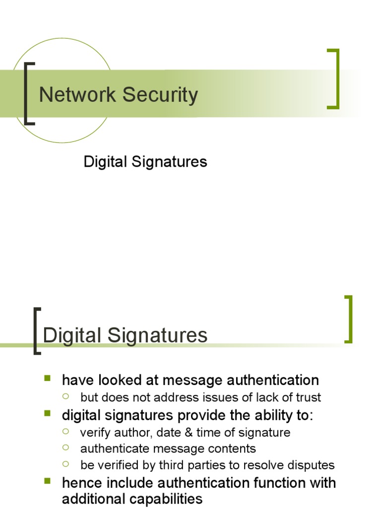Digital Signature Standard | PDF | Public Key Cryptography | Authentication