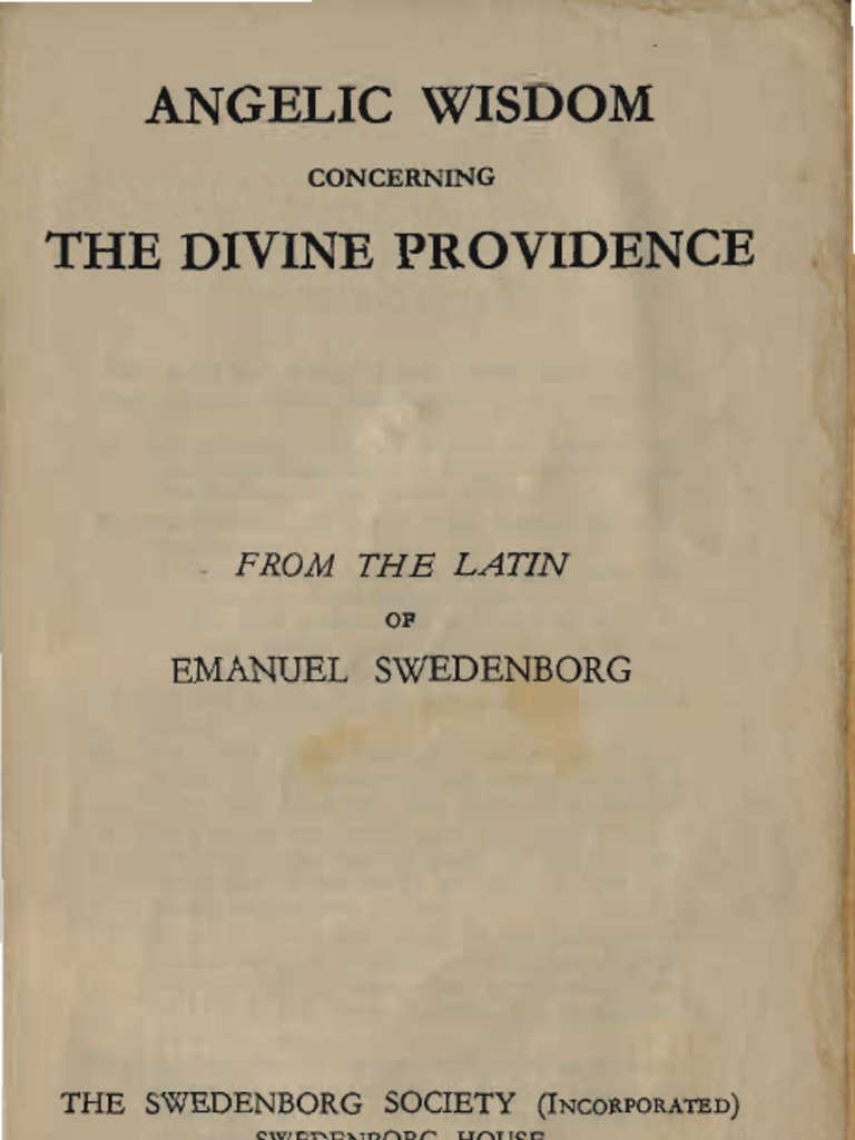 Swedenborg's Divine Providence Explained | PDF | Emanuel Swedenborg ...