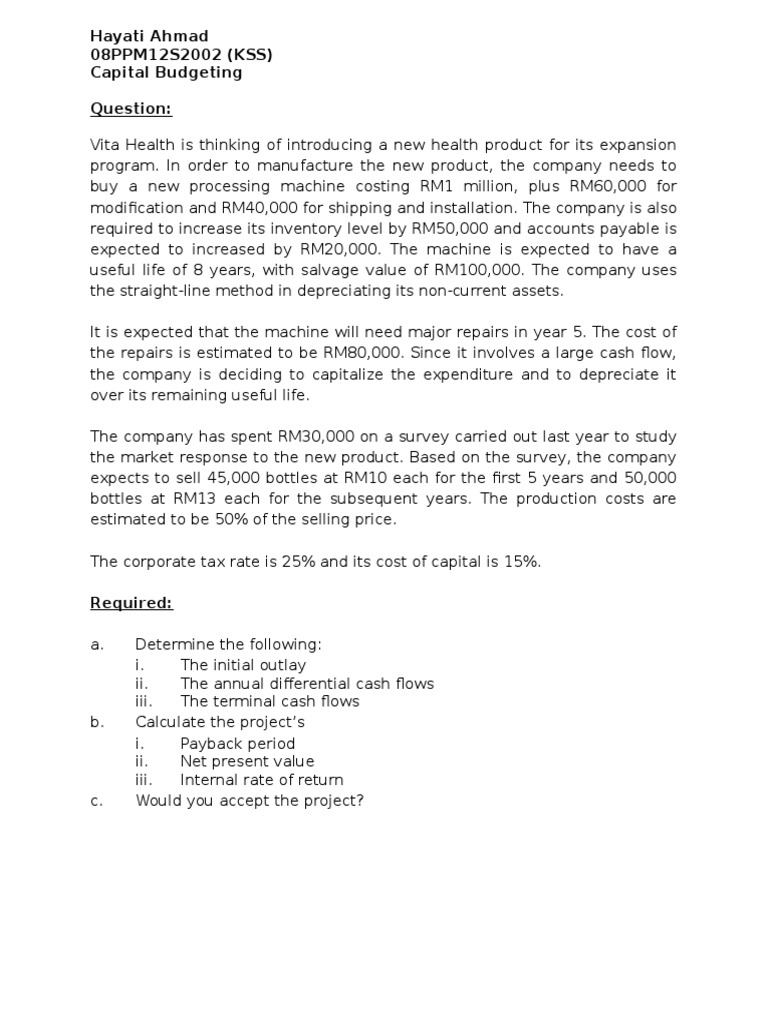 Business Finance Question & Answer | PDF | Depreciation | Internal Rate ...