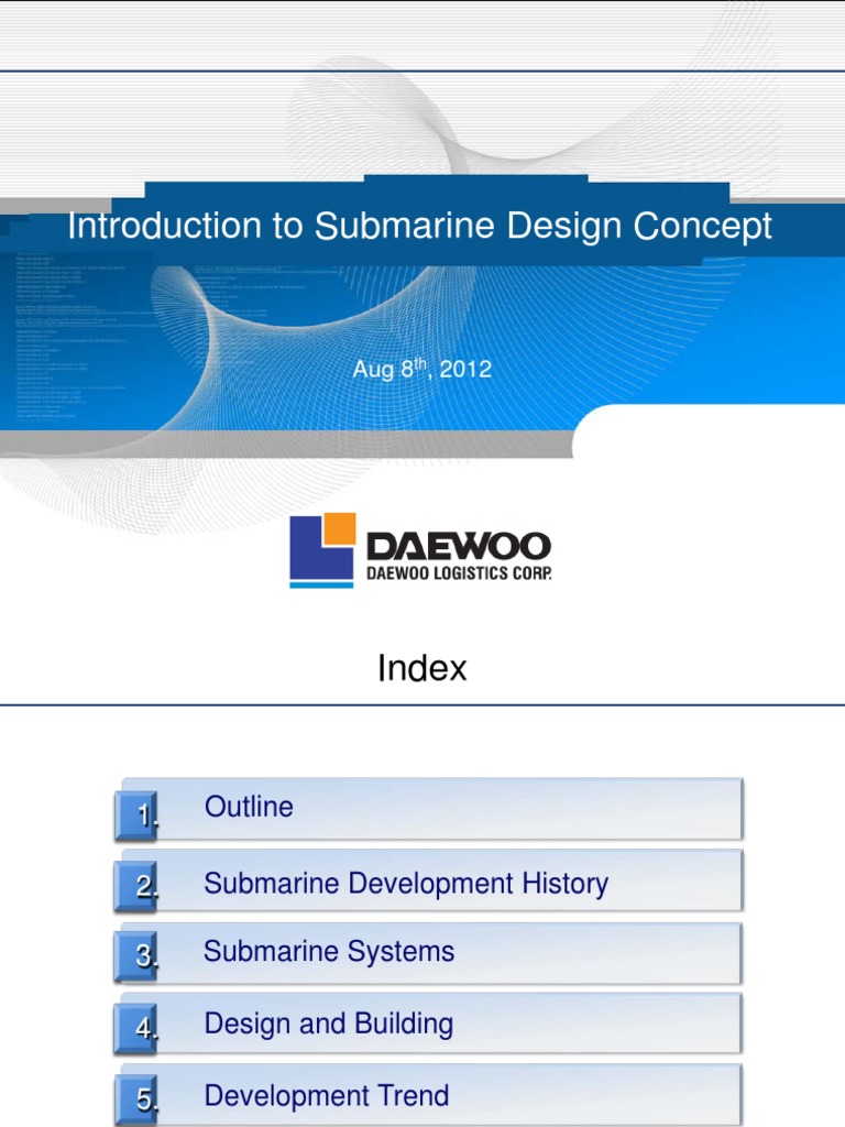 Introduction To Submarine Design Concept 0807 | PDF | Submarines | Sonar