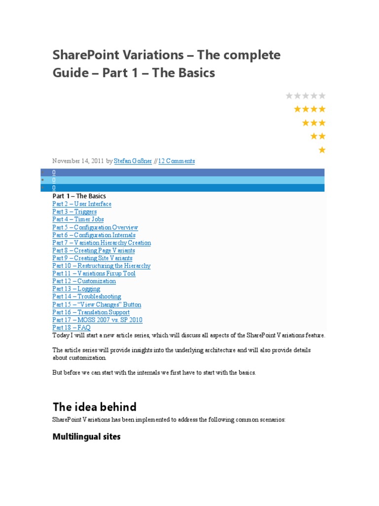 SharePoint Variations | PDF | Hyperlink | Share Point