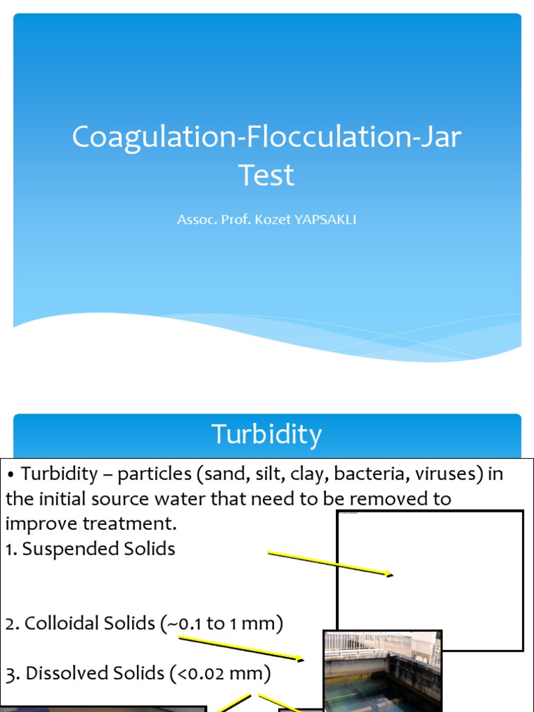 Coagulation and Jar Test Methods | PDF | Water Purification | Colloid