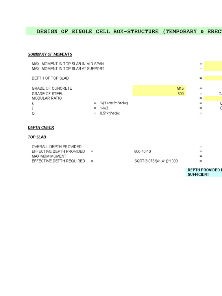 Single Cell Box Structure Design Analysis | PDF | Technology & Engineering