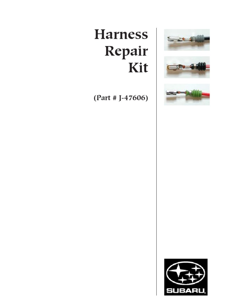 Subaru Harness Repair Kit | PDF | Electrical Connector | Nut (Hardware)