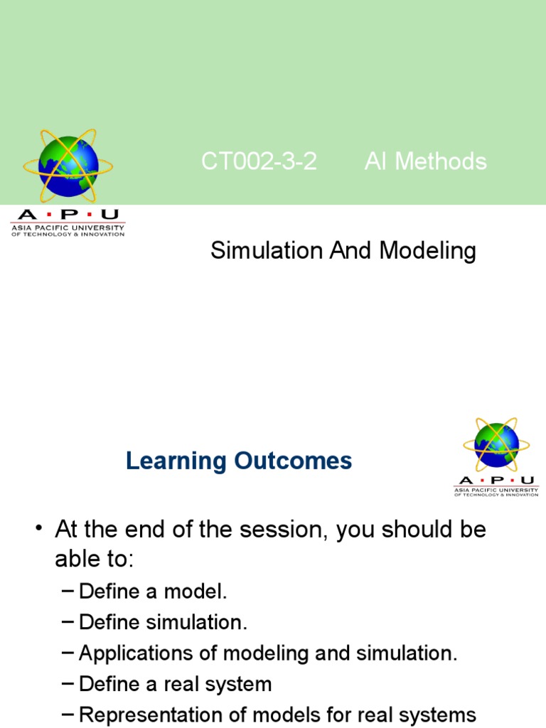 CT002-3-2 AI Methods: Simulation and Modeling | PDF | Simulation | Software Development